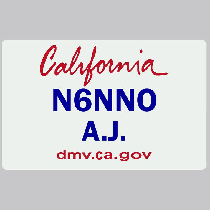 Customized State Name Badge, California – Houston Ham Radio Supply